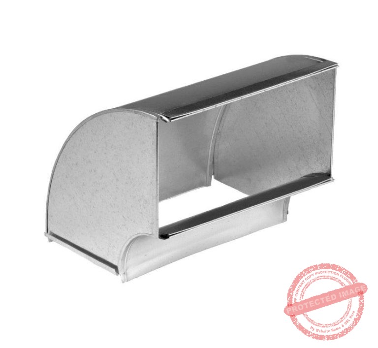 20x8 28GA Flat Elbow 90 - Yorktech Supply